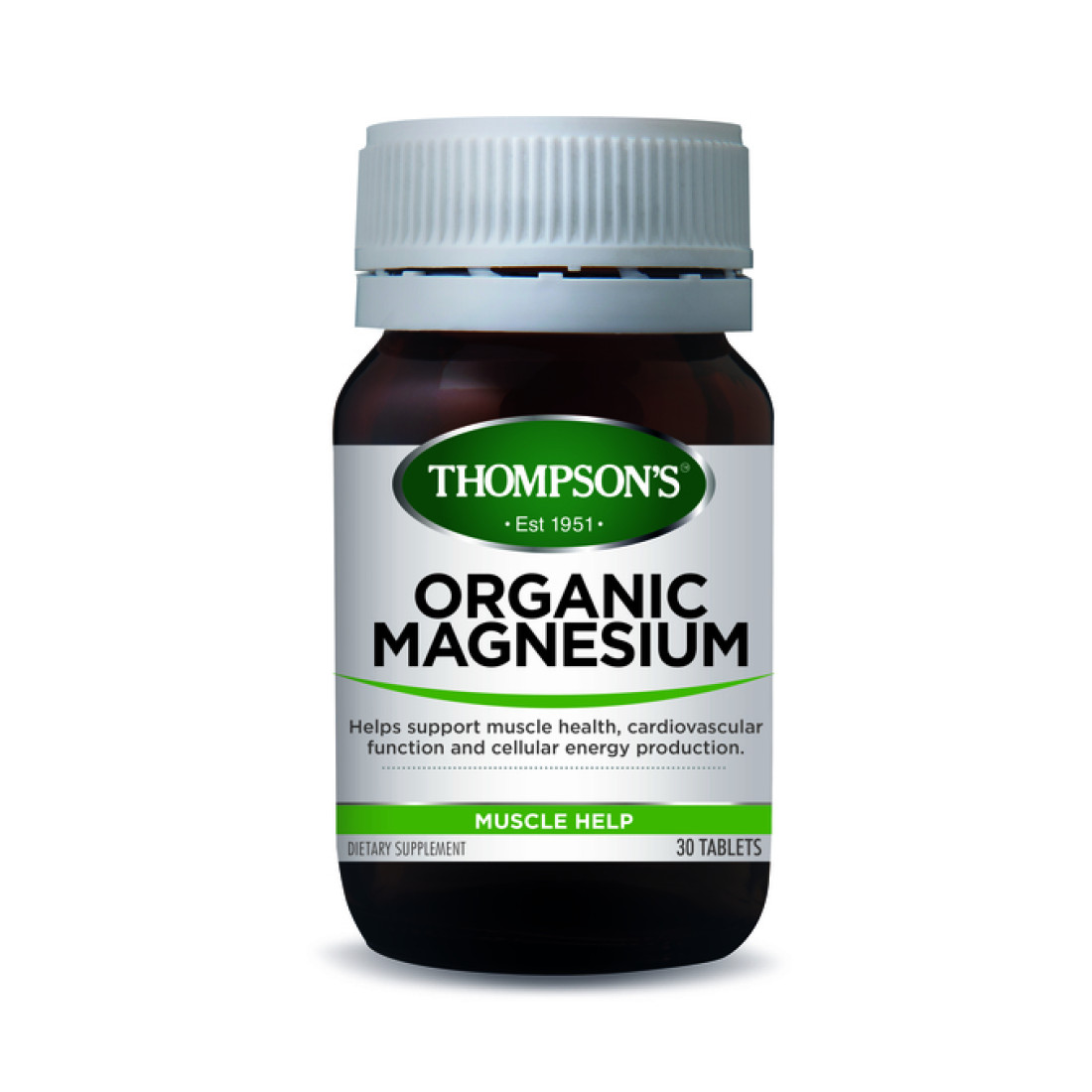 Thompson's Organic Magnesium 30 Tablets - Birkenhead Health ...