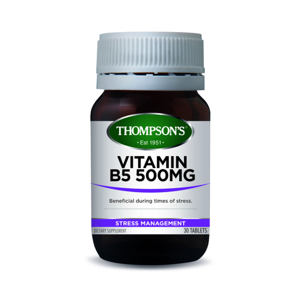 Thompson's Vitamin B5 500mg 30 Tablets - Birkenhead Health ...