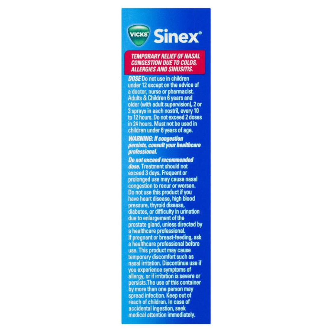 Vicks Sinex Nasal Spray 15ml | Birkenhead HealthPlus