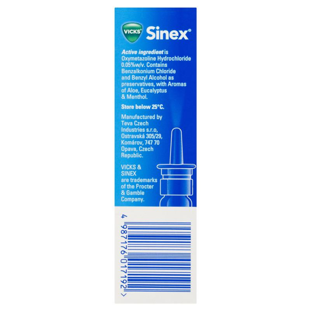 Vicks Sinex Nasal Spray 15ml | Birkenhead HealthPlus