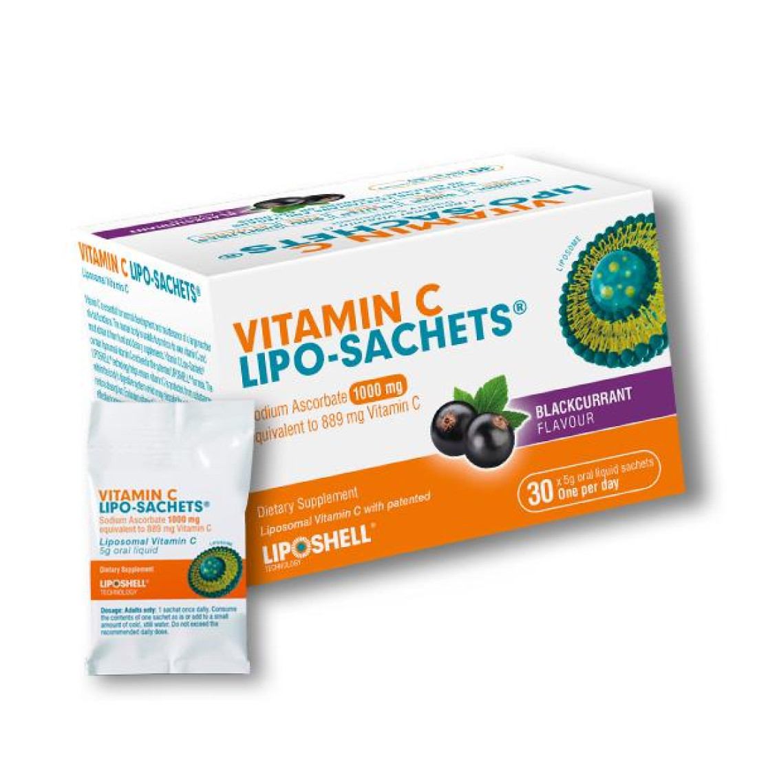 Vitamin C Lipo-Sachets - Blackcurrant | Birkenhead Healt ...